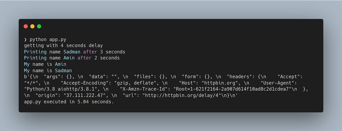 Asyncio — A guide to asynchronous behavior in Python | by Sadman Amin ...
