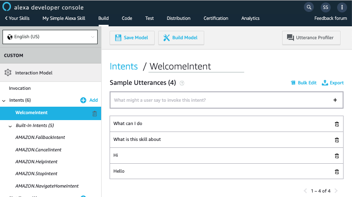 Create simple Amazon Alexa Skill with backend on Java