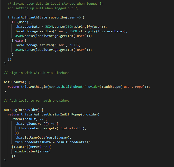 Using Firebase Authentication Token To Make Api Calls For The Respective User With Angular 7