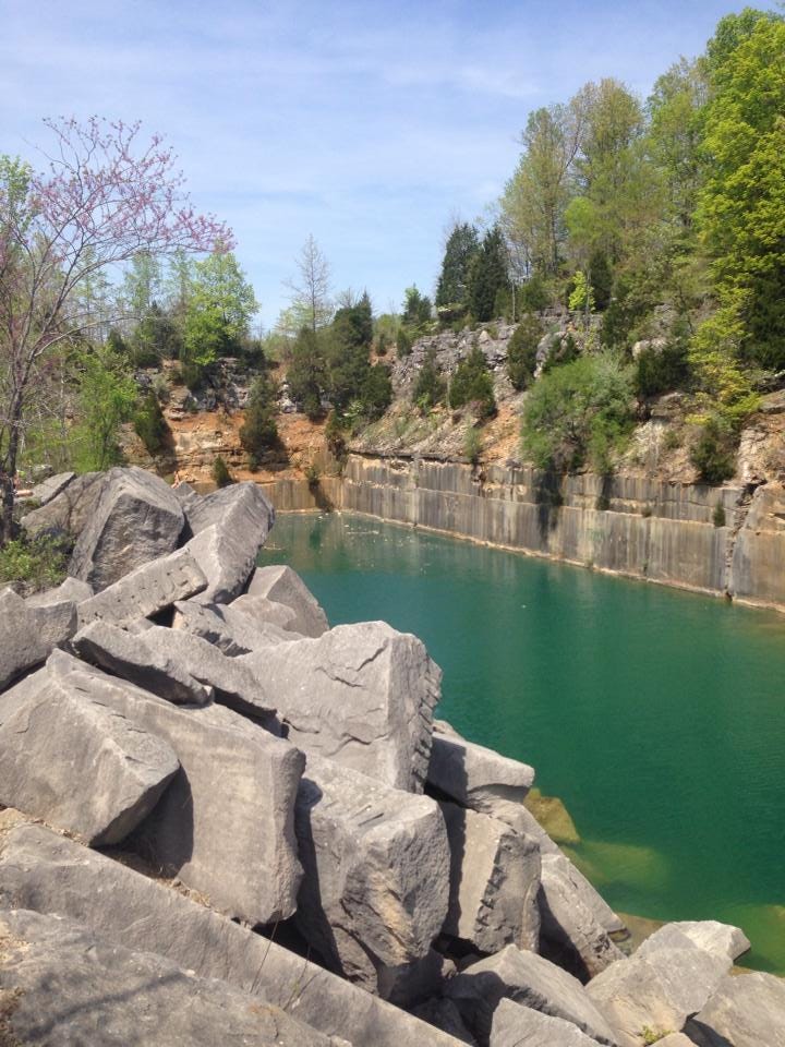 Cliff Jumping at Rooftop Quarry in Bloomington, Indiana