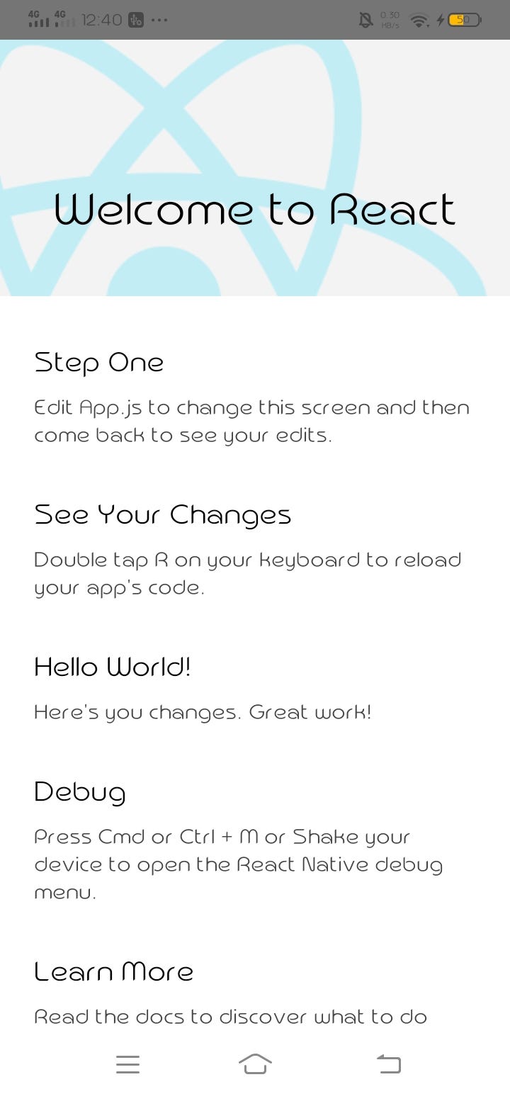 Say “Hello world” using React Native in Linux | by Roselle Gabuya ...