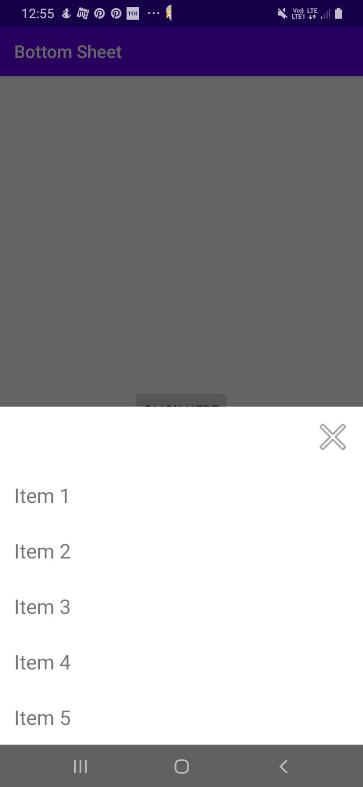Implementation Of Modal Bottom Sheet In Android Using Kotlin Datax Journal