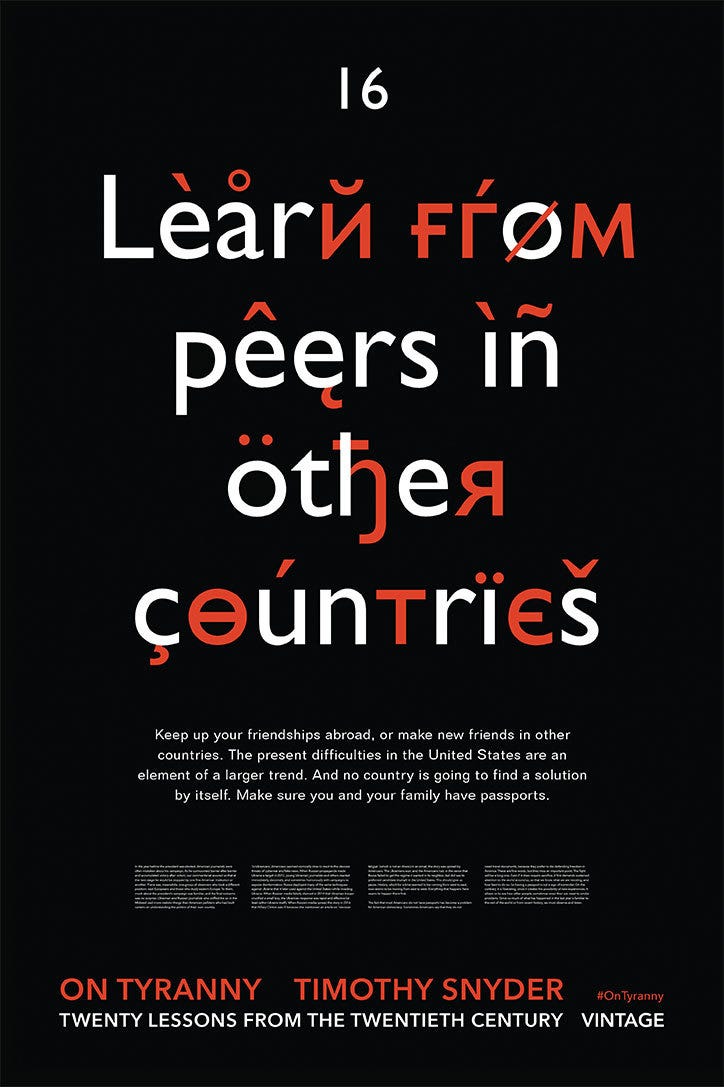 20 Lessons to Fight Tyranny, in Posters | by Rough Haste | RoughHaste ...