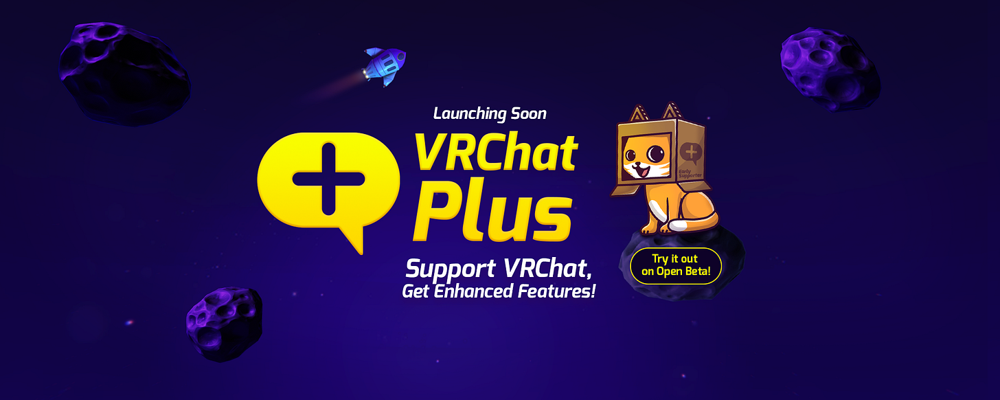 Introducing VRChat Plus. Today, we’re announcing a way for you… | by Tupper | VRChat | Nov, 2020 ...