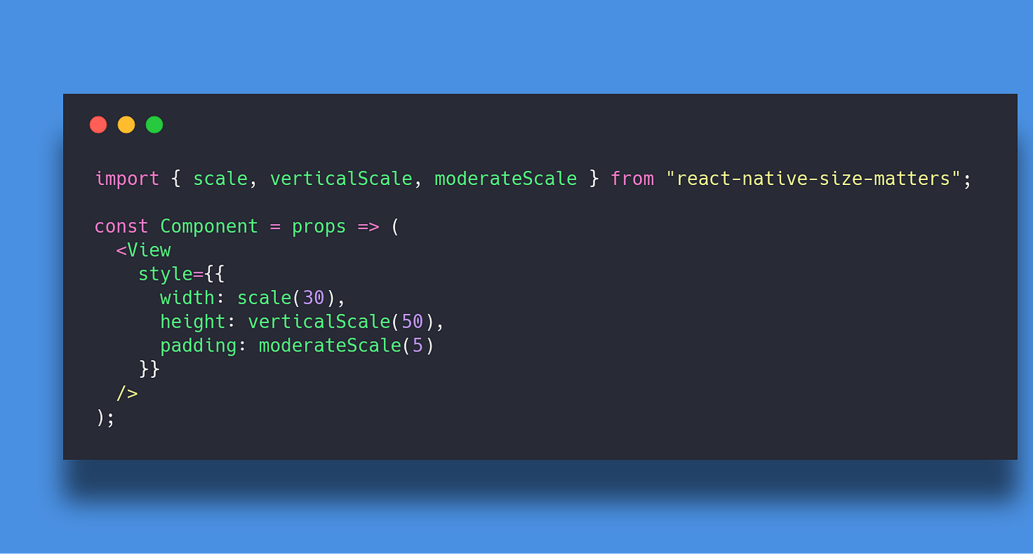 Scaling React Native apps for Tablets | by Akshay Kadam | React Native Training | Medium