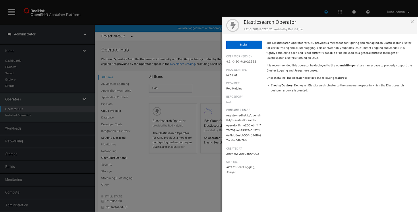 Jaeger With Elasticsearch On Kubernetes Using Operators By Pavol Loffay Jaegertracing Medium