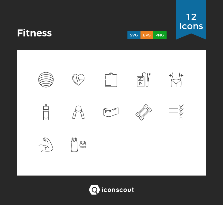 500+ Gym and Fitness icons | AI, EPS, SVG, PNG | by Iconscout ...