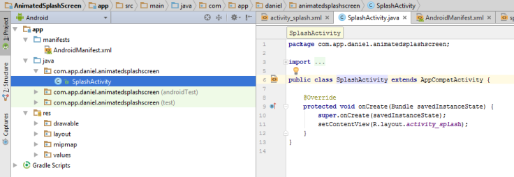 Quick Tutorial — Animated Splash Screen. | by Daniel Luz | Medium
