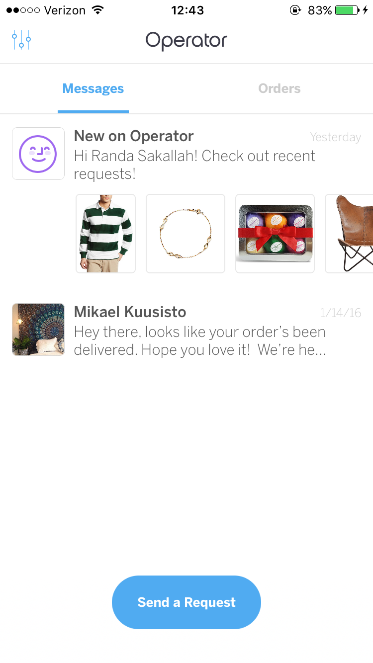 What you want, when you want. Operator is a chat interface for online ...