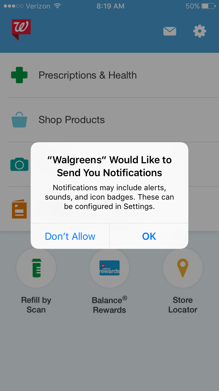 UX Testing: Walgreens Mobile App. I needed to refill two prescriptions ...