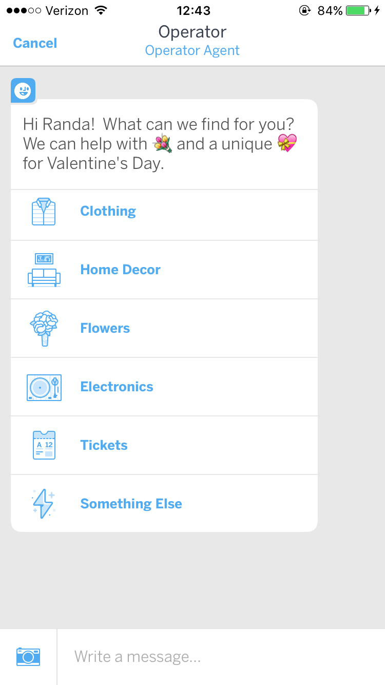 What you want, when you want. Operator is a chat interface for online ...
