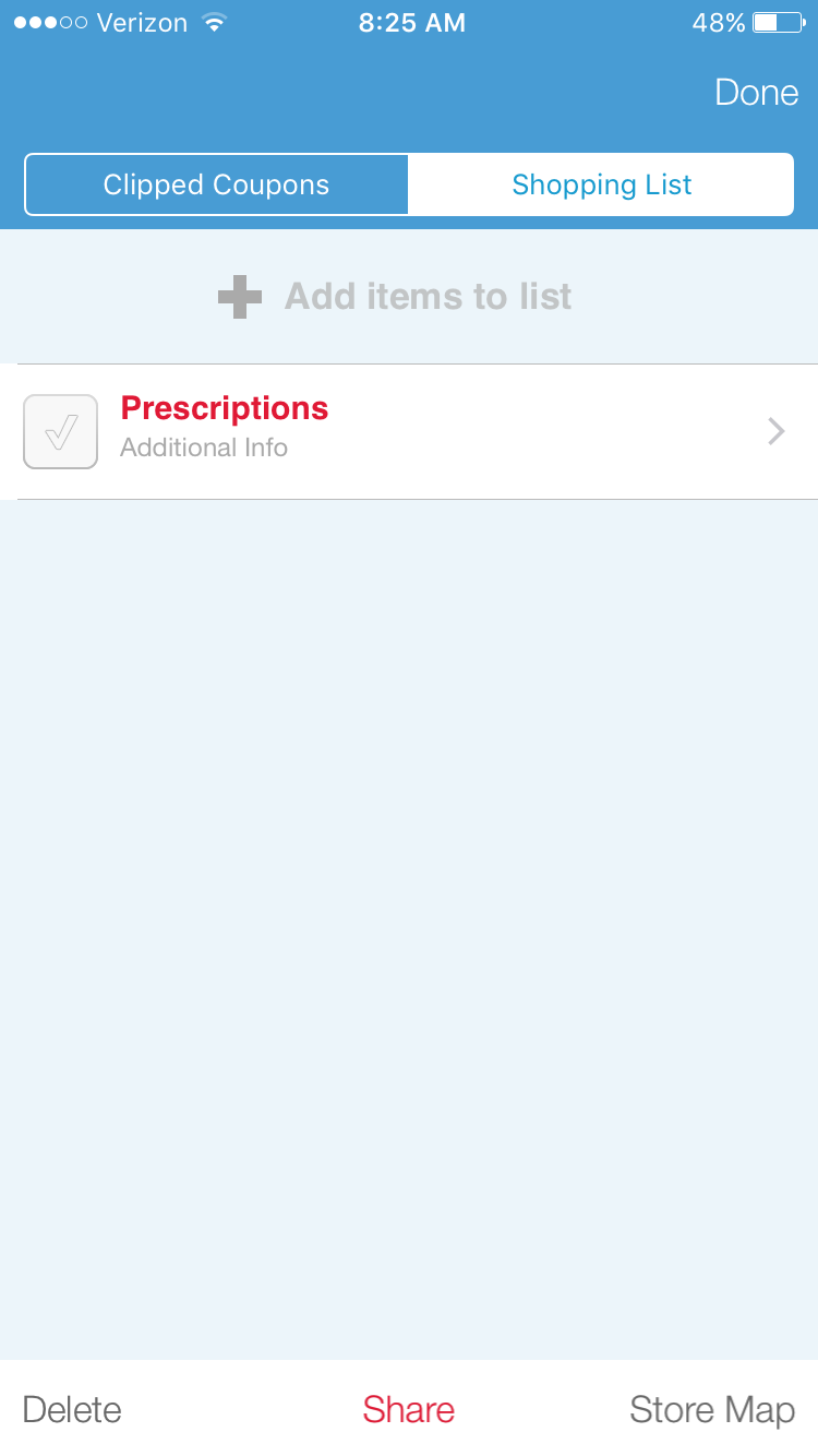 UX Testing: Walgreens Mobile App. I needed to refill two prescriptions ...