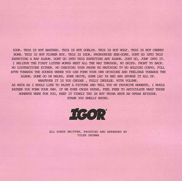 Album Review: Tyler, the Creator’s Igor | by Kellé Whitney | Her ...