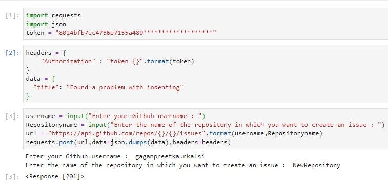 Getting Started With Github Api Rest Api V3 Using Python By Gaganpreet Kaur Kalsi Analytics 4199