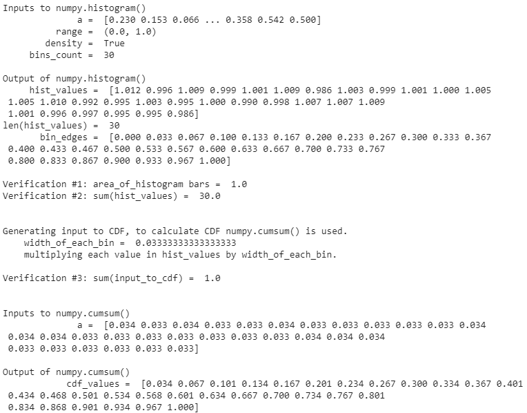 Plot CDF using output of NumPy Histogram function | by ajey.joshi | Medium