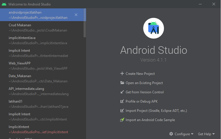 “New Project” Android Studio dan Fungsi Fiture — Fiture yg ada di Luar Maupun di dalam Android ...