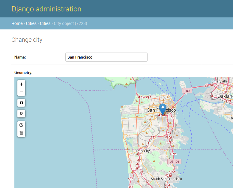 Displaying a map in a Django Webapp (3/3): Showing a map on the Django admin | by Hakim | Medium