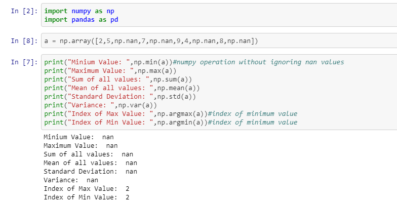 Missing values and nan functions. Missing values are inevitable in real ...