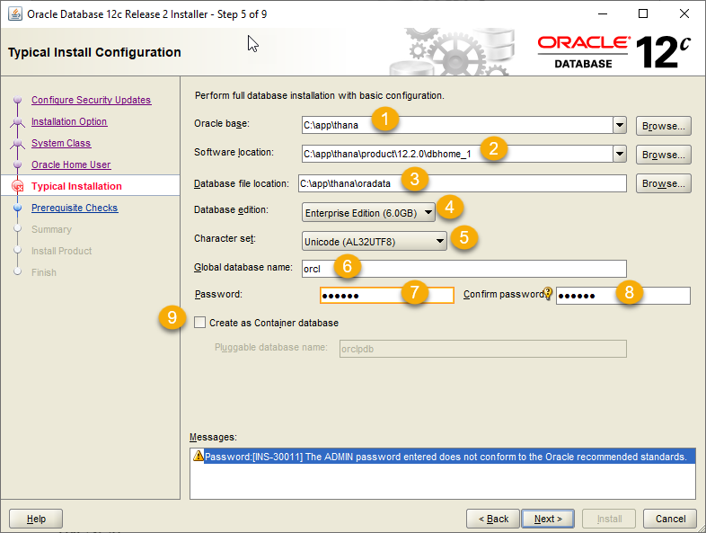 ติดตั้ง Oracle Database 12c Release 2 12 2 0 1 0 บน Windows 10 Pro 64 Bit By Thanapon Yenjam