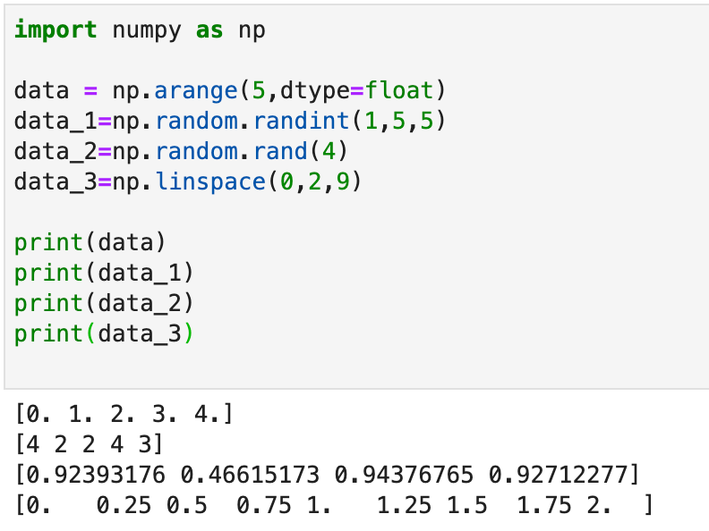 How To Remove Confusion During Creating Sample Data On Python And Numpy