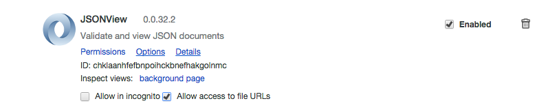 open local JSON files in Chrome from the command line