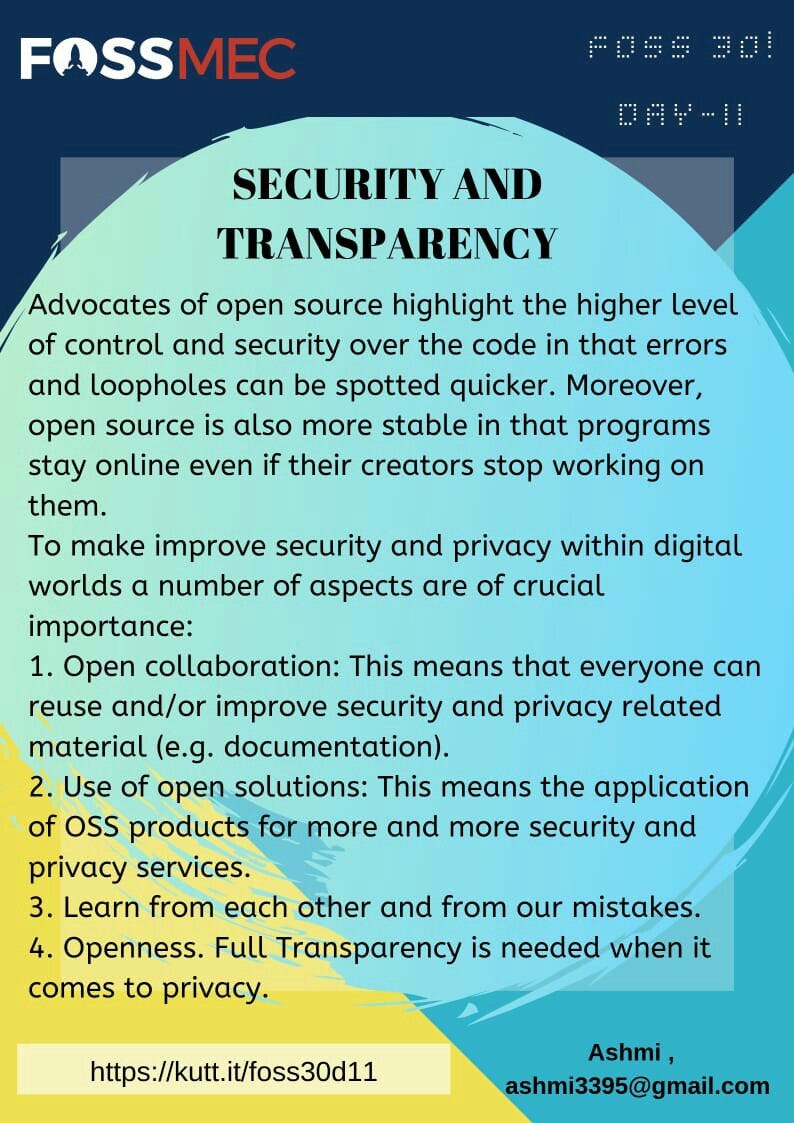 30 Days of FOSS: Week#2 recap. Theme: Key principles of FOSS and… | by ...
