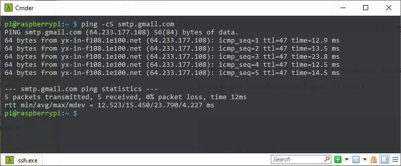 Use Postfix to let your Pi send email and text messages