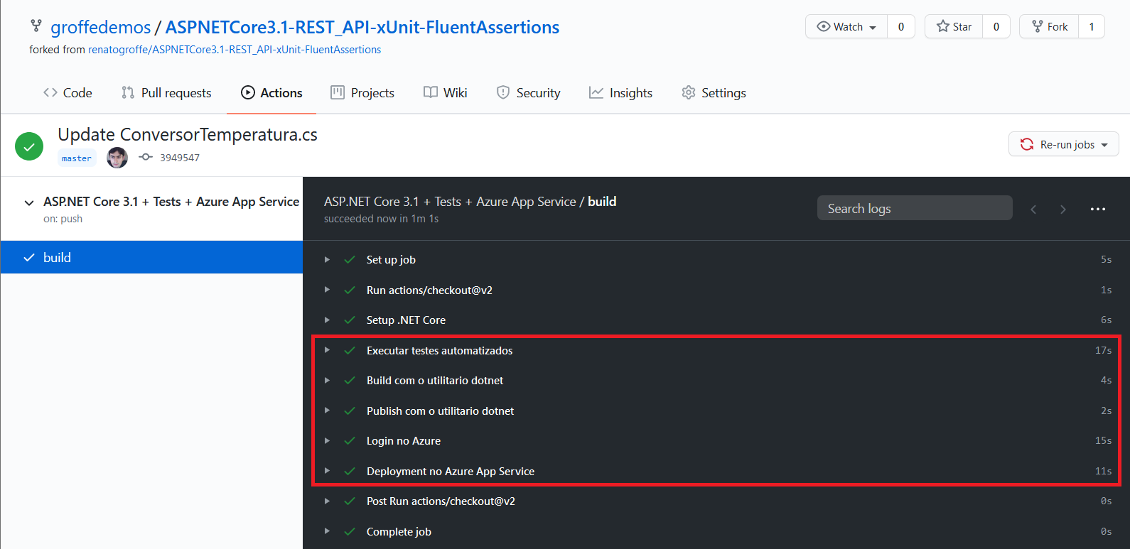 Aspnet Core Xunit Github Actions Automatizando Testes Build E Deployment De Web Apps