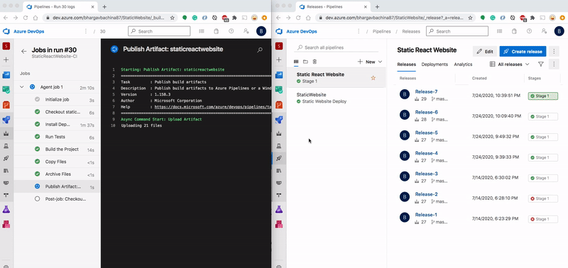 How To Deploy Static React Website With Azure Devops By Bhargav