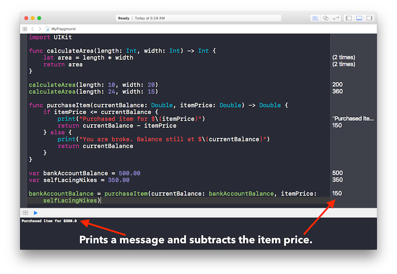 Learning Swift And Ios Development Part 4 Functions By Jonnyb Devslopes Medium
