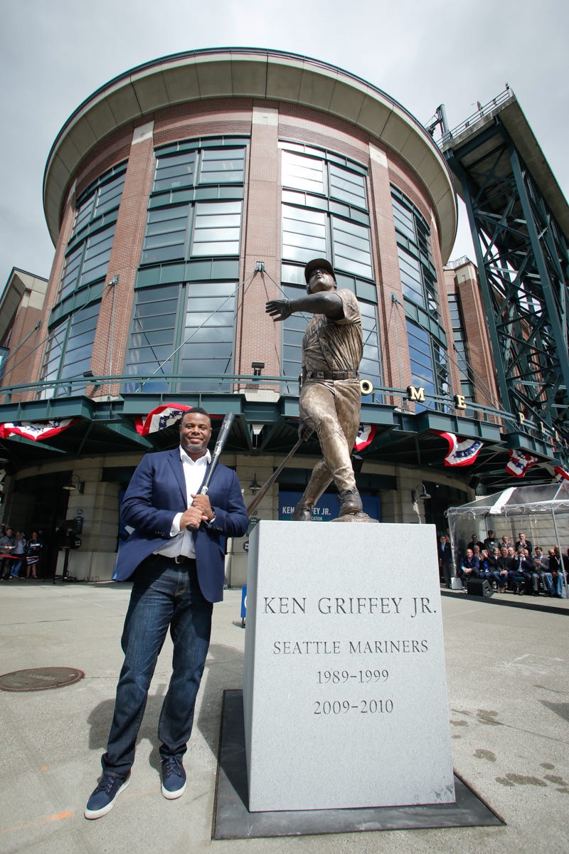 Mariners Unveil Ken Griffey Jr. Statue Outside Safeco Field | by ...