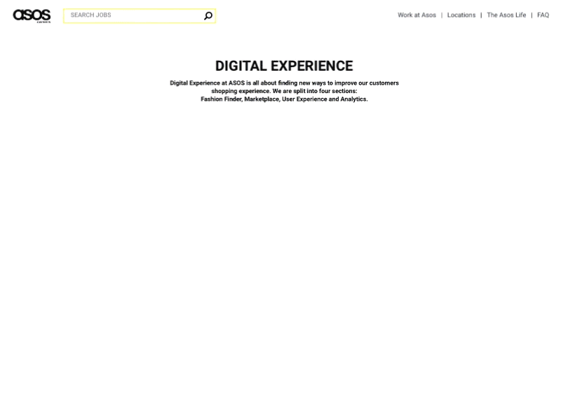 I redesigned Asos Careers - Prototypr
