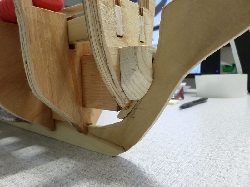 Building Beginners: Ship Build Episode 3; Transom Wings and Bow ...