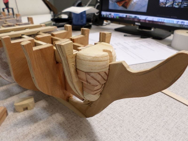 Building Beginners: Ship Build Episode 3; Transom Wings and Bow ...