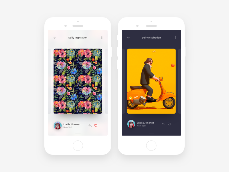 40 Inspiring examples of mobile feeds - Muzli - Design Inspiration