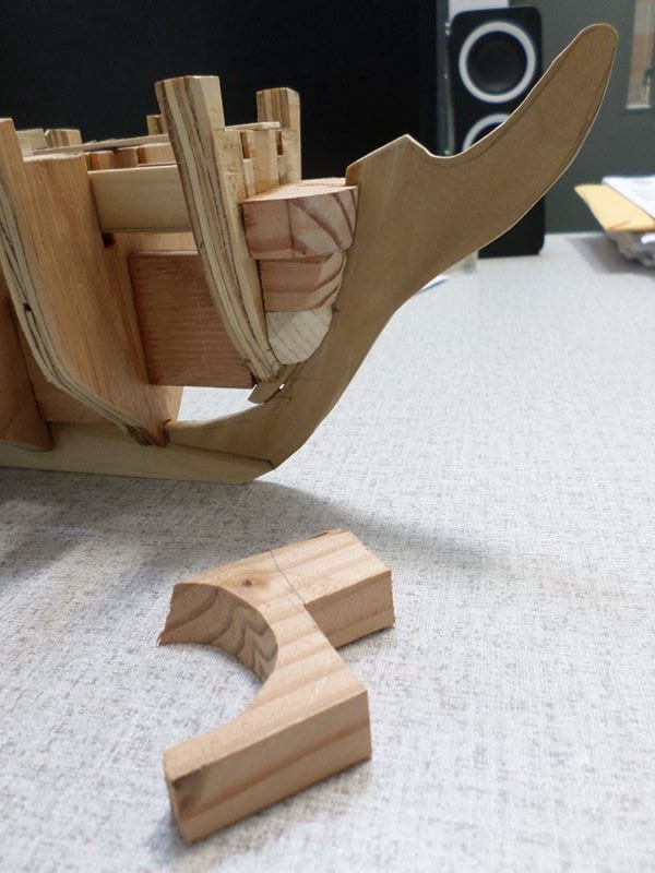 Building Beginners: Ship Build Episode 3; Transom Wings and Bow ...