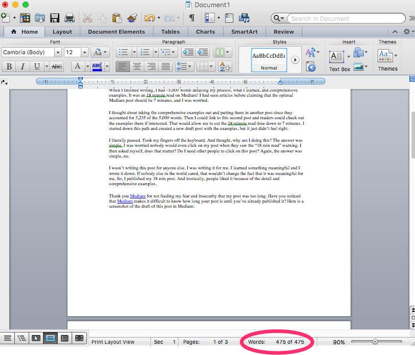 How long is the perfect Medium post? It doesn’t matter!