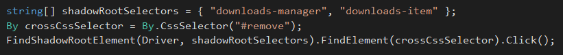 How to Find Web Elements in Shadow DOMs using Selenium WebDriver and C# | by Alan Canlin | Medium