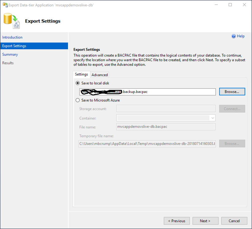 Copy Azure SQL database to Local Server | by Ashish Patel | Awesome ...