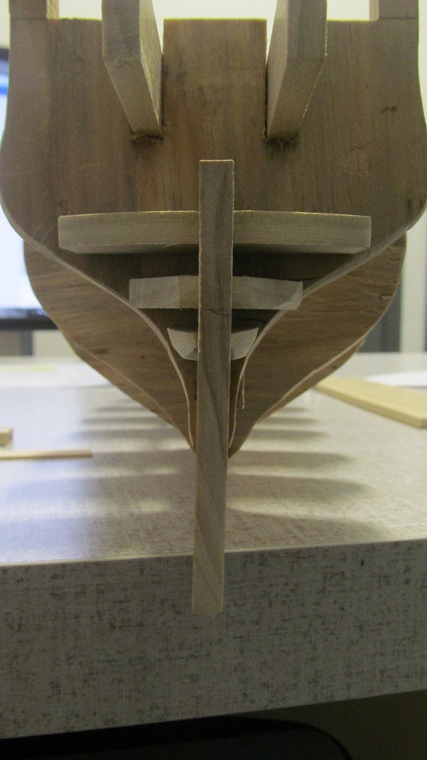 Building Beginners: Ship Build Episode 3; Transom Wings and Bow ...