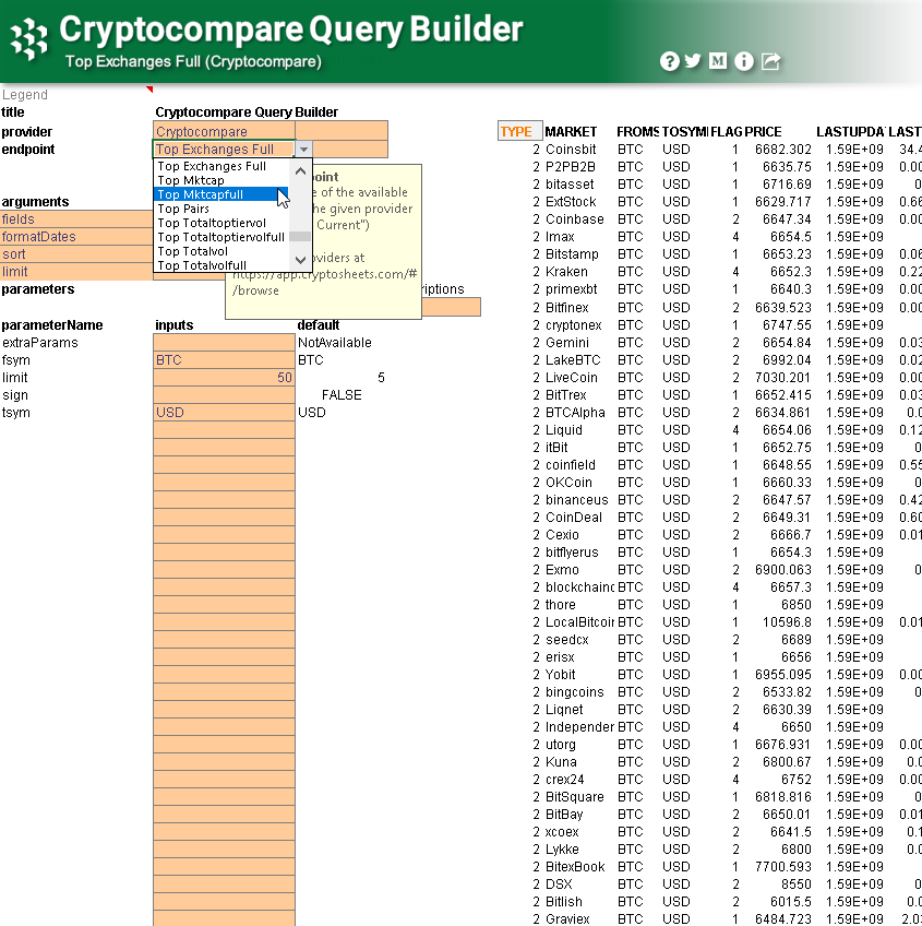 Announcing Cryptocompare & Cryptosheets Integration | by Chris Ware ...