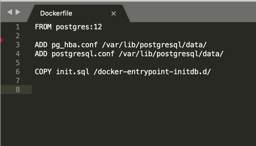 Custom Postgres Docker Image With Predefined Database And Tables With