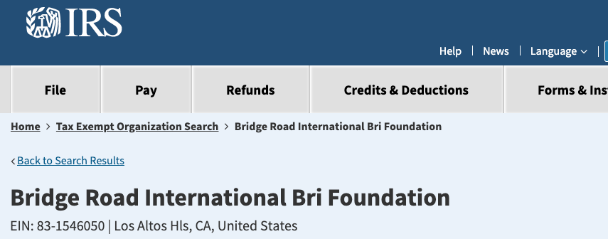 Is this BRI Foundation For Real?. I was asked today to look into ...