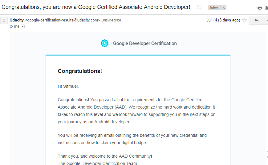Lessons learned from passing the Associate Android Developer(AAD ...
