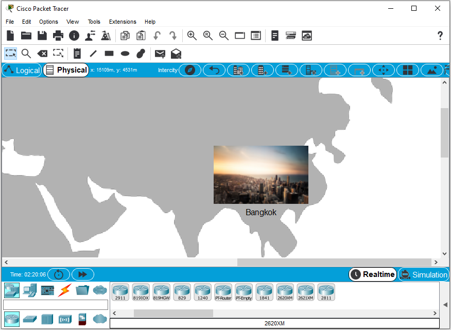Cisco Packet Tracer ตอนที่ 8 Physical View | by Kong ATKom | Medium