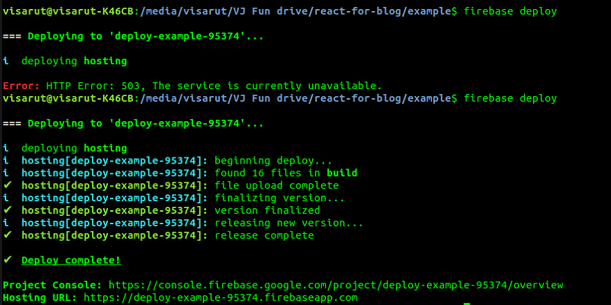 Reactjs Deploy Web To Firebase Hosting By Visarut Junsone Lazy