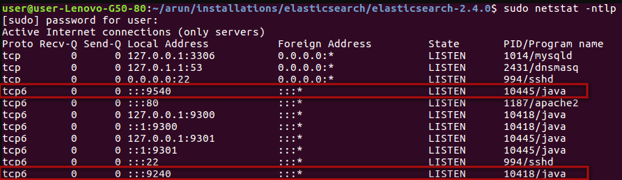 Elasticsearch multiple instances and head (plugin) familiarization