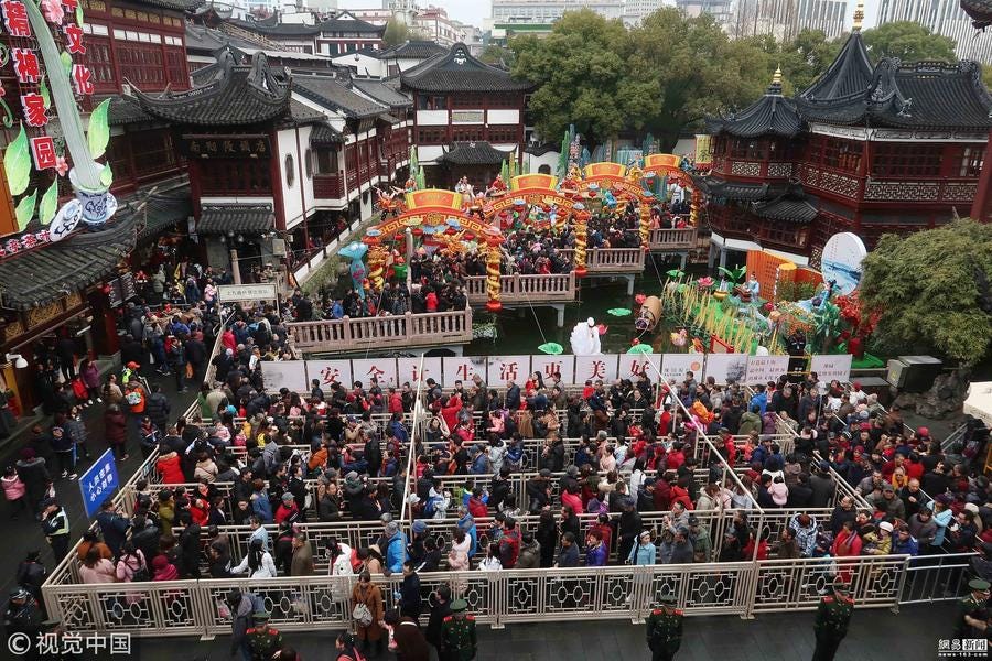 Shanghai welcomed 4.4 million tourists over the Spring Festival holiday ...