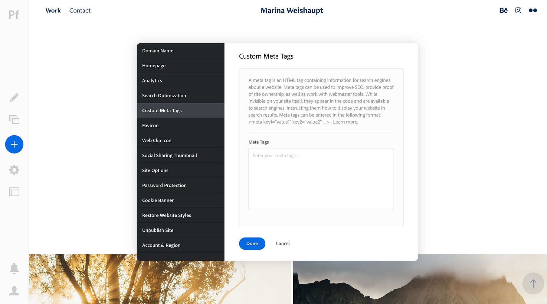 Adobe Portfolio – Medium