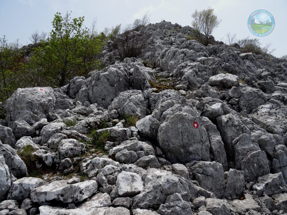 Mali Zalazi, 822 mnm. Početak staze: 840 mnm, Jezer selo (… | by ...
